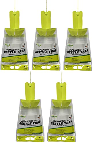 Rescue JBTZ-DB12 One Season Reusable Japanese & Oriental Beetle Traps - Quantity 5