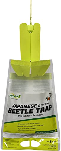 Rescue JBTZ-DB12 One Season Reusable Japanese & Oriental Beetle Traps - Quantity 5