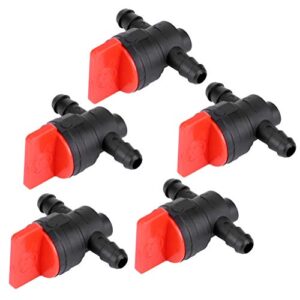 5pcs 1/4″ fuel gas tank shut off valve cut-off switch garden brush cutter lawnmower accessory