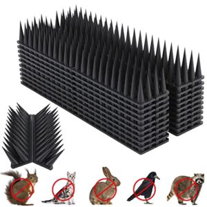 bird spikes, 20 packs bird deterrent, raccoon and squirrel deterrent, for outdoor repelling birds and reptiles, squirrel spikes for fences and roofs to keep birds away