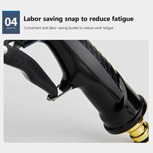 High Pressure Water Spray - Universal Adjus-table Nozzle, 𝖯𝗂𝗌𝗍𝗈𝗅 Grip, Rotating Spray, Washer/Cleaning Tool, Flexible Water Hose, for Cleaning Cars, Garden, Gutter, Window, Flower Beds