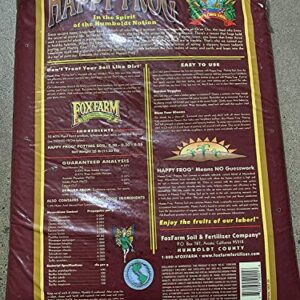 FoxFarm FX14054 Happy Frog Nutrient Rich and pH Adjusted Rapid Growth Garden Potting Soil Mix is Ready to Use, 12 Quart (4 Pack)