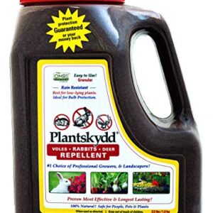 Plantskydd Animal Repellent - Repels Deer, Rabbits, Elk, Moose, Hares, Voles, Squirrels, Chipmunks and Other Herbivores; 3.5 LB Granular Shaker Jug (PS-VRD-3)