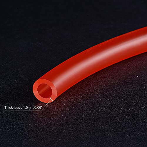 MECCANIXITY Petrol Fuel Line Hose 3/16" x 5/16" 10ft Red for Chainsaws Lawn Mower String Trimmer Blowers Small Engines