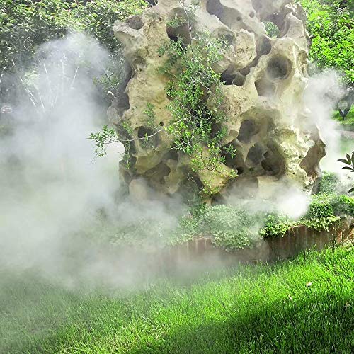 TOPQSC Mist Maker Fogger Humidifier for Gardening and Pond Use,12 Head Stainless Steel Ultrasonic Mist Humidifier