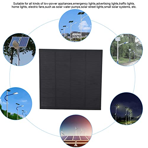 Ftory Silicon Solar Charger Panel,Portable 3W 6V Polycrystalline Solar Panel Outdoor for Solar Garden Lighting