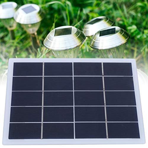 Solar Panel, 3W 5V Polycrystalline Silicon Solar Panel DC Output Charger Battery Outdoor Garden Light