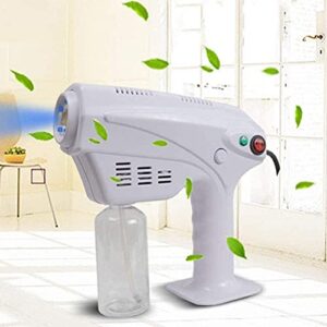 emeng 260ml blue light nano steam machine, portable handheld atomizing fogger,sprayer for school, garden, office