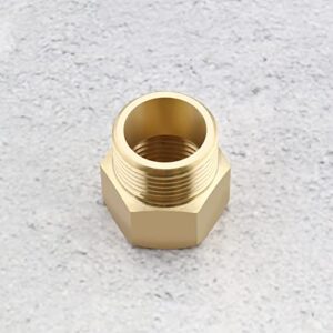 3Pcs Pressure Washer Coupling 1/2 Inch to M22 Adapter Finish Connector Solid Brass Connector Garden Tools Accessories Gold