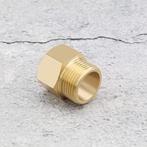 3Pcs Pressure Washer Coupling 1/2 Inch to M22 Adapter Finish Connector Solid Brass Connector Garden Tools Accessories Gold