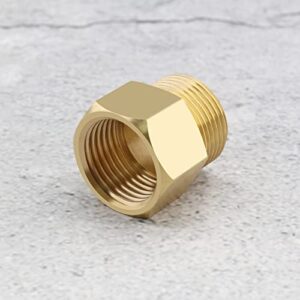 3Pcs Pressure Washer Coupling 1/2 Inch to M22 Adapter Finish Connector Solid Brass Connector Garden Tools Accessories Gold