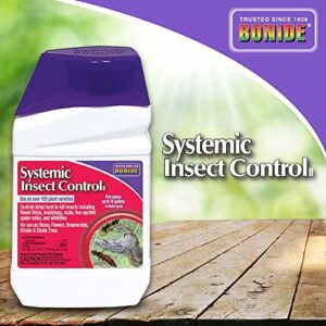 Bonide Systemic Insect Control, 16 oz Concentrate Long Lasting Insecticide for Outdoor Gardening, Makes 16 Gallons