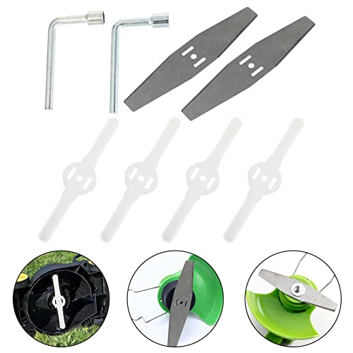 YARNOW 12pcs Lawn Mowers Trimming Home Trimmer Blade Garden Outdoor Cutting Replacement Accessories Machines Cutter Lawnmower Weeding Mower Grass Blades Electric Lawn Mower