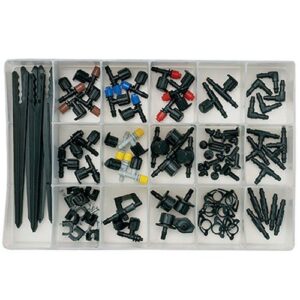 orbit 69500 92-piece drip irrigation assortment kit , black