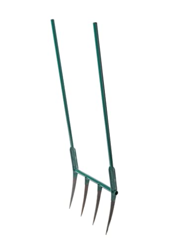 Meadow Creature's All Steel Broadfork: The Peoples Broadfork ,12 tines Green BF-12 BF-12