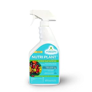 puregro nutri plant – plant food with micro nutrients – indoor plant fertilizer & outdoor plant fertilizer – suitable for all vegetables, plants & gardens – plant food fertilizer (24 oz spray bottle)