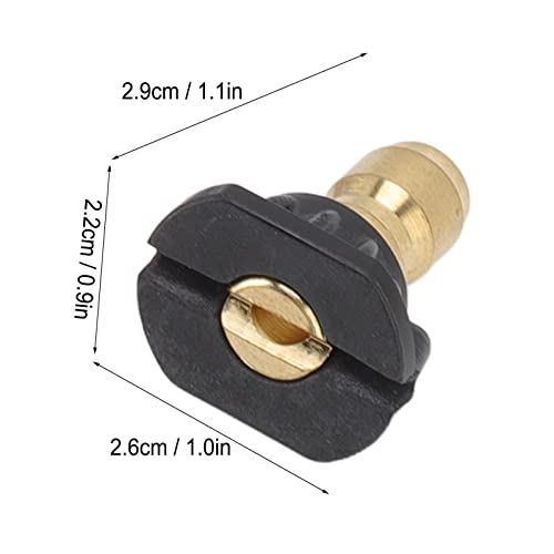 Pressure Washer Nozzle Tips, Widely Used Eco Friendly Fan Shaped Spray Quick Connecting Pressure Washer Nozzle Kit for Garden(029 1.05mm / 0.041in)