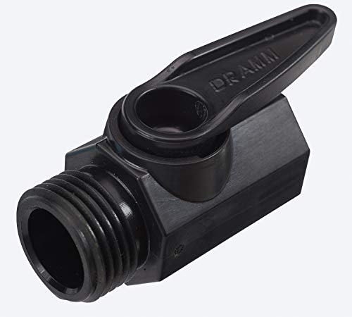 Dramm 22318 Shut Off Valve, Black