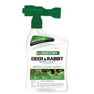 liquid fence deer and rabbit repellent concentrate 32 ounces, hose-end sprayer