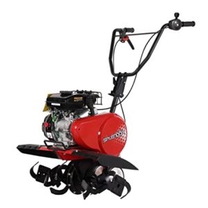 SPLENDOR 4-Cycle Gas Powered Tiller 79cc with Handle and Width Adjustable 24in