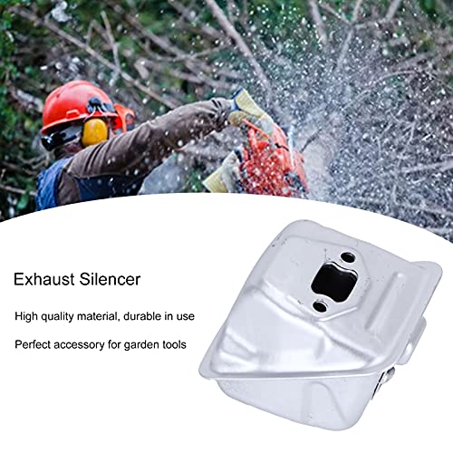 Exhaust Muffler Silencer Replacement,Work with Husqvarn a 435 440 440e 445 445e 450 Chain Saw,Ideal Accessory for Garden Tools