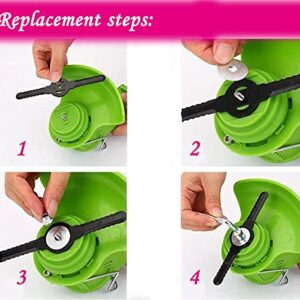 8 Pack Grass Trimmer Blade Heads Replacements- 40 T Blade & 2 Stainless Steel Blade & 5pcs Plastic Blades, Carbide Blade Tip Brush Cutter Trimmer Weed Eater Blade for Electric Lawn Mower Set