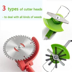 8 Pack Grass Trimmer Blade Heads Replacements- 40 T Blade & 2 Stainless Steel Blade & 5pcs Plastic Blades, Carbide Blade Tip Brush Cutter Trimmer Weed Eater Blade for Electric Lawn Mower Set