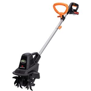 scotts outdoor power tools tc70020s 20-volt 7.5-inch cordless garden tiller cultivator, (2ah battery & fast charger included)