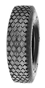 deli tire s-356, stud tread, 4-ply, tubeless, lawn and garden tire (4.10/3.50-4)