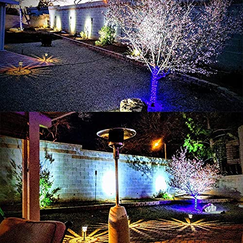 Youngine 12V Outdoor LED Lawn Light Lamps Landscape Spotlight 5W COB Garden Patio Wall Yard Path Decorative Lighting with Spiked Stand, Pack of 2 (Cool White),NO Plug