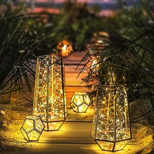 JMOKA Fairy Lights, 66ft 200 Led Outdoor String Lights, Waterproof Battery Operated Copper 8 Lighting Modes, Chirstmas Party Bedroom Garden(Warm White)