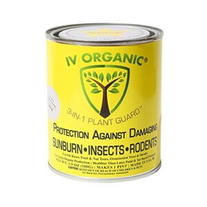 iv organic 3-in-1 plant guard, 1 pint (greige)