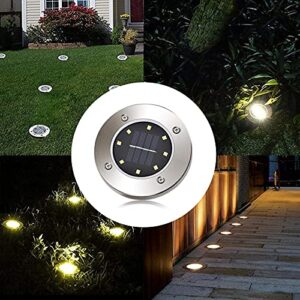 Dersoy Solar Ground Lights, Waterproof Solar Garden Lights, Upgraded Outdoor Garden Waterproof Bright in-Ground Lights, Landscape Lights for Pathway,Yard,Deck,Lawn,Patio,Walkway (12 Pack Warm Light)