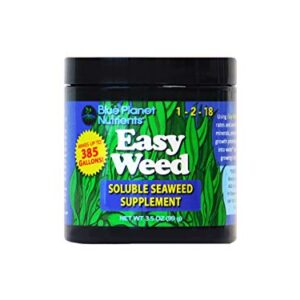 Easy Weed Soluble Seaweed (3.5 oz) Soluble Kelp Supplement | for All Plants & Gardens | Makes UP to 385 GALLONS | Blue Planet Nutrients