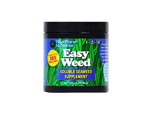 Easy Weed Soluble Seaweed (3.5 oz) Soluble Kelp Supplement | for All Plants & Gardens | Makes UP to 385 GALLONS | Blue Planet Nutrients