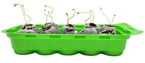 Garden Starter Kit - DIY Seedling Starter for Tomatoes, Peppers, Cucumber Planting (4 Tray)