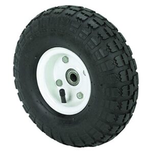 300 lbs 10 in. pneumatic tire wheel with white hub wagons, hand trucks and yard trailers, garden, shop all-terrain thread