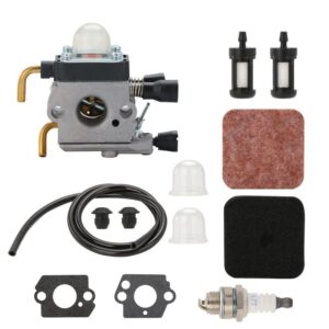 nzbuy carburetor carb kit compatible with stihl fs80r fs74 fs76 ht70 ht75 hs75 hs80 hs85 with air filter spark plug gasket garden tools