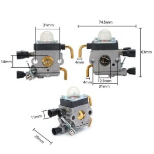 NZBUY Carburetor Carb Kit Compatible with STIHL FS80R FS74 FS76 HT70 HT75 HS75 HS80 HS85 with Air Filter Spark Plug Gasket Garden Tools