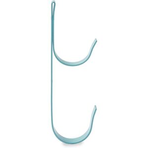 Okuna Outpost Set of 4 Pole Hanger Hooks for Pool Supplies, Lightweight Garden Tools (Blue)