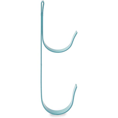 Okuna Outpost Set of 4 Pole Hanger Hooks for Pool Supplies, Lightweight Garden Tools (Blue)