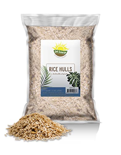 Horticultural Grade Rice Hulls (1 Quart); All Natural Organic for House Plants and Chicken Bedding