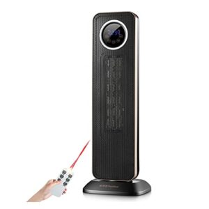 outdoor garden heater space heater, 2000w oscillating electric heater with timer, thermostat, tip-over and overheat protection, quiet heating ceramic heater with remote patio heate