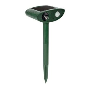 redeo solar outdoor cat repellent ultrasonic animal repeller deer deterrent dog repellent for lawn&garden yard with motion sensor – scare birds away (green)