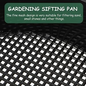 generic 5pcs Garden Sieve Mesh Sifting Pan Portable Soil Sifter Plastic Soil Sieve Set Gardening Tools