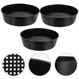 generic 5pcs Garden Sieve Mesh Sifting Pan Portable Soil Sifter Plastic Soil Sieve Set Gardening Tools