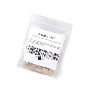 Aootech Brass Misting Nozzles for Outdoor Cooling System 22 pcs,0.012" Orifice (0.3 mm) 10/24 UNC