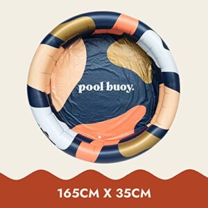 Pool Buoy Round Inflatable Pool with Storage Bag - Premium Outdoor Swimming Pool for Kids, Toddlers, Infants and Adults - Garden and Backyard Pools for Family Summer Pool Party (Leisure Suit Laars)