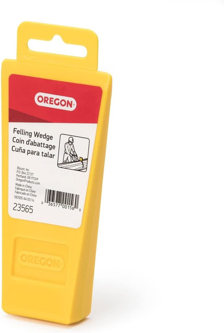 Oregon Felling Wedge 5.5 inch, Lightweight and Durable Tree Wedge for Safe Felling with Stabilizing Serrations Yellow