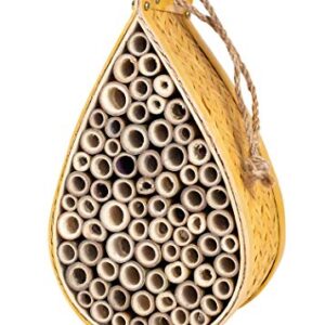 SunVara Mason Bee House for Pollinating Bees Wild Pollinator Mason Bee Brick Tubes Habitat Garden Supplies Bee Boxes Hanging Bee Box Hotel (1)